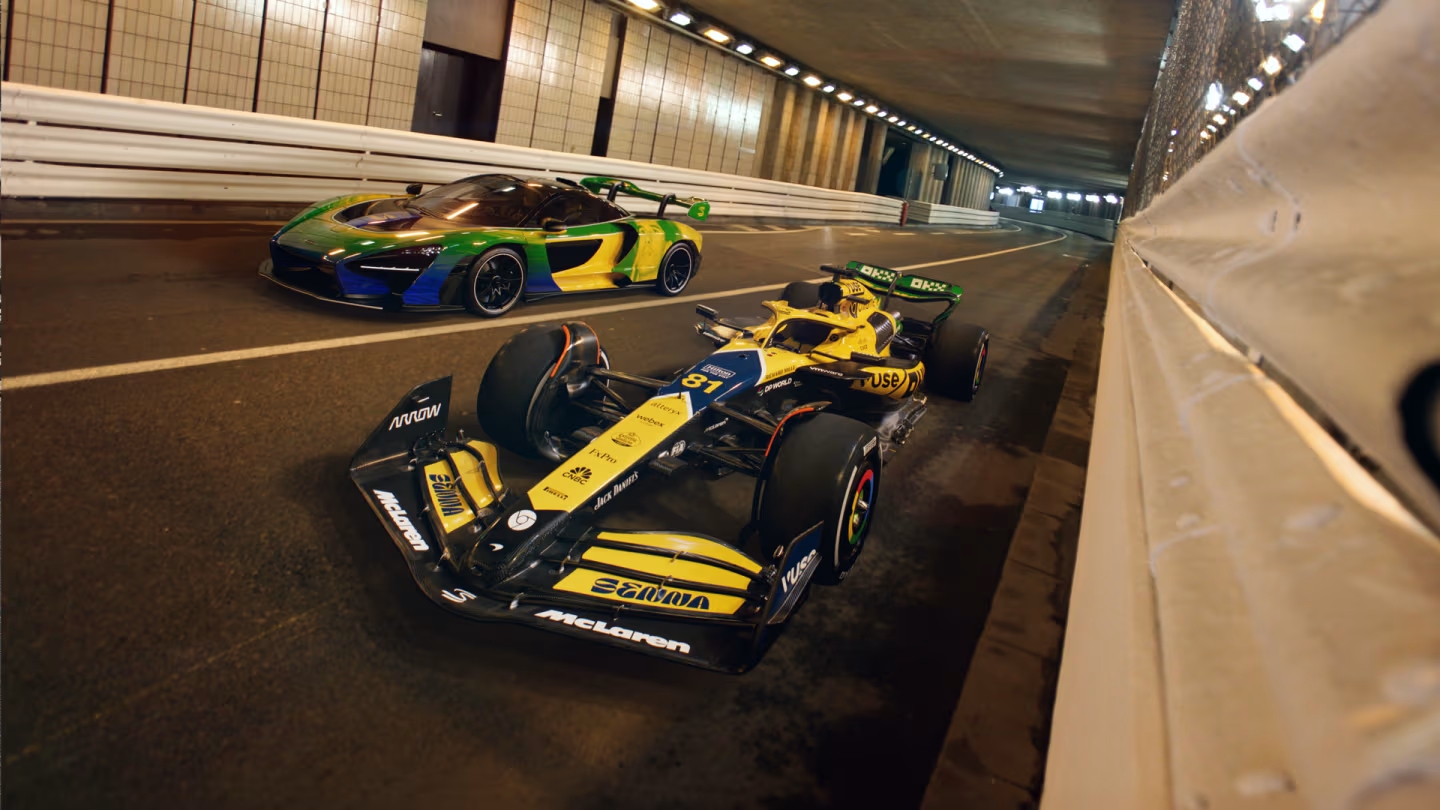McLaren homenageia Senna com pintura para GP de Mônaco